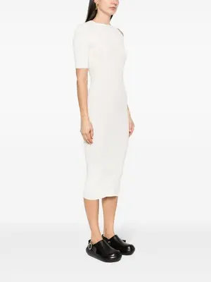 AERON Ribbed Knit Midi Dress - Neutrals