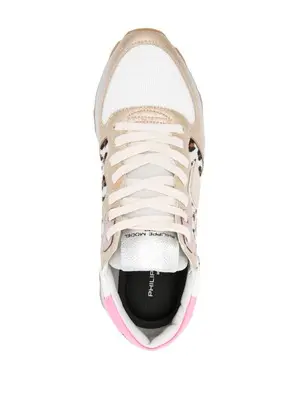Philippe Model Tropez Haute Leopard-print Sneakers - Neutrals