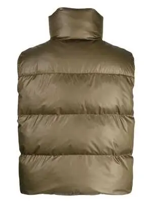 Bally Funnel-neck Padded Gilet - Green