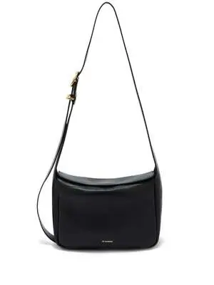 JIL SANDER Leather Crossbody Bag - Black