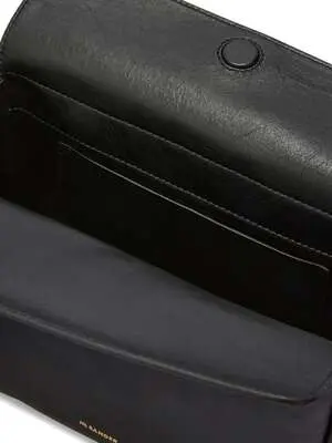 JIL SANDER Leather Crossbody Bag - Black