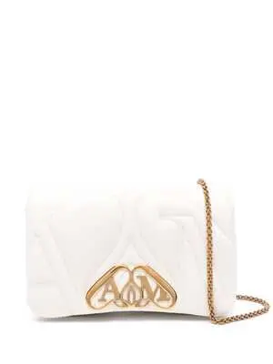 Alexander McQueen The Seal Cross Body Bag - Neutrals