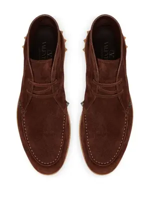 Valentino Garavani Leisure Flows Suede Desert Boots