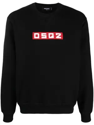 Dsquared2 Logo-patch Cotton Sweatshirt