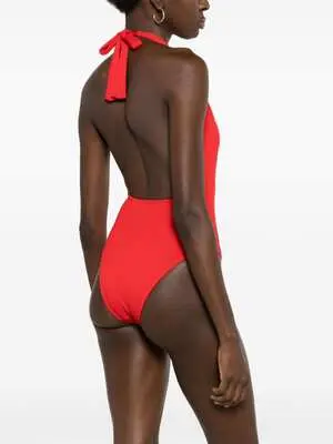 LENNY NIEMEYER Plunging Neck Backless One-piece