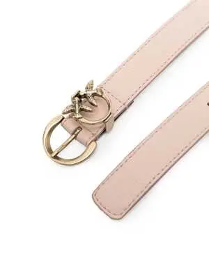 Pinko Love Birds Buckle Belt - Neutrals