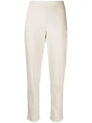 Brunello Cucinelli High-waisted Cropped Trousers