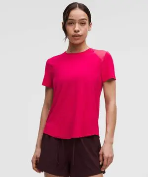 Lululemon Lululemon Sculpt Short-Sleeve T-Shirt Pink Dragonfruit