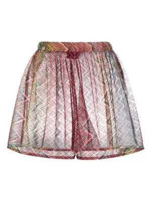 Missoni Multicolour Zigzag Semi-sheer Shorts