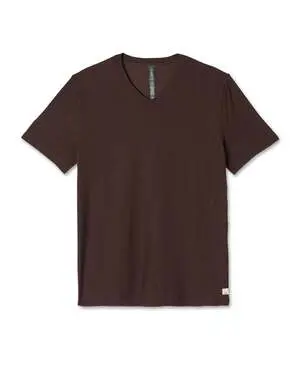 Vuori Vuori Strato Tech V-Neck T-Shirt Java Heather