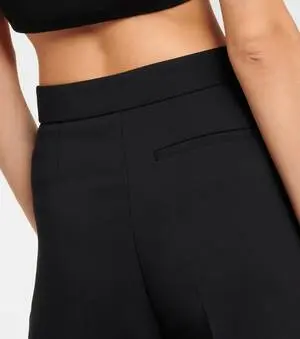 JOSEPH Alane High-rise Wide-leg Pants - Black