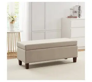 ORNAVO HOME Storage Ottoman Bench With Hinge Li D