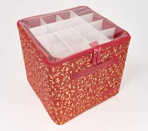 PERIEA 64-piece Collapsible Ornament Storage Box - One-color