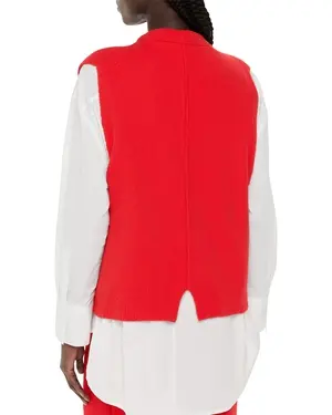 Whistles Textured Rib Knit Vest