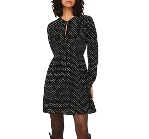 Whistles Heart Print Mini Dress