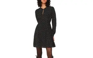 Whistles Heart Print Mini Dress