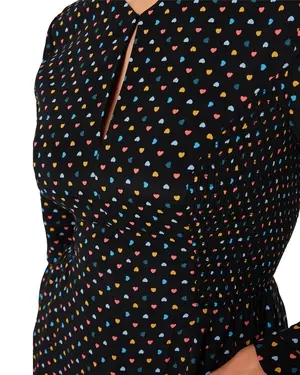 Whistles Heart Print Mini Dress