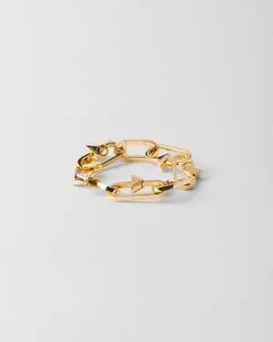Prada Metal Link Bracelet - Gold