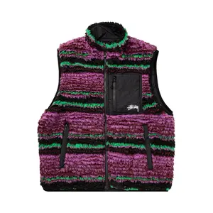 StÜssy Striped Sherpa Vest