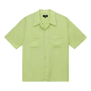 StÜssy Contrast Pick Stitched Shirt - Green