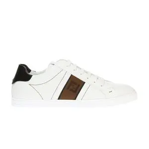 Fendi Leather Low Top Sneakers - White