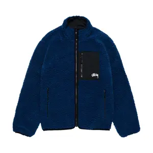 StÜssy Sherpa Reversible Jacket - Blue