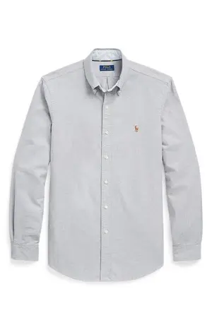 Polo Ralph Lauren Cotton Oxford Button–down Shirt - Grey