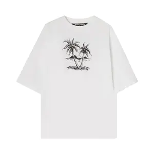Palm Angels Sunset Palms Logo Over Tee 'optical