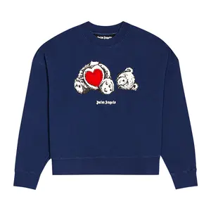 Palm Angels Bear In Love Crewneck - Blue