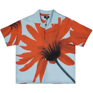 StÜssy Halftone Flower Shirt - Blue
