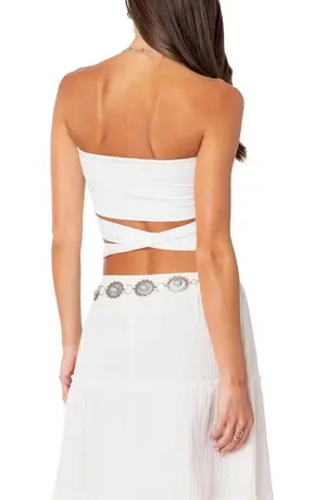 EDIKTED Wyatt Strapless Wrap Bandeau Top