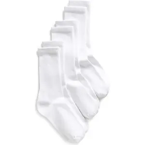 Nordstrom Everyday Crew Socks - Pack Of 3 White