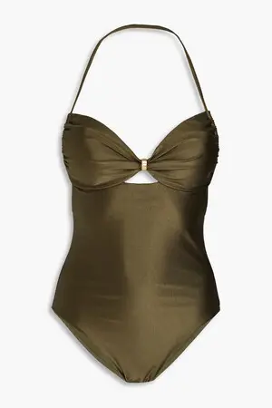 Zimmermann Cutout Halterneck Swimsuit