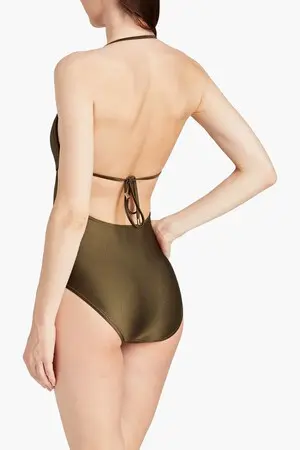 Zimmermann Cutout Halterneck Swimsuit
