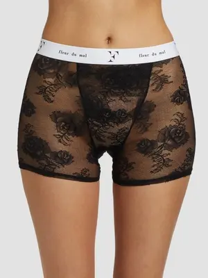 FLEUR DU MAL Bouquet Lace Boxers