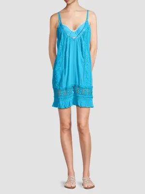 Ramy Brook Laylah Eyelet Cotton Minidress