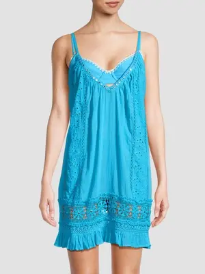 Ramy Brook Laylah Eyelet Cotton Minidress