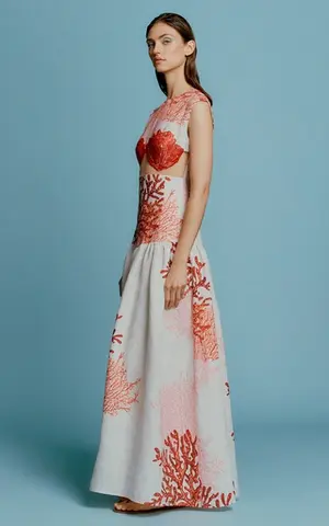 staud laura linen maxi dress Staud Laura Linen Maxi Dress