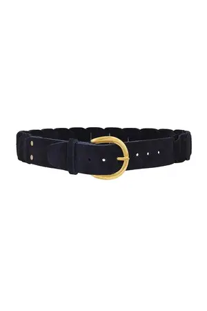 BODE Suede Link Belt With Gold-tone Buckle