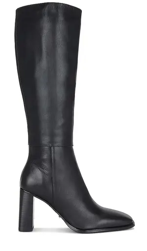 Black Mid Heel Boots