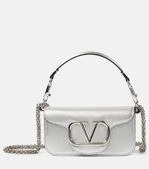 Valentino Garavani Silver Tone Shoulder Bags