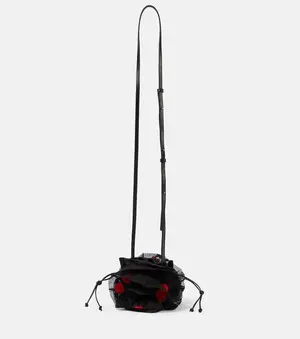 Magda Butrym Floral Satin Bucket Bag