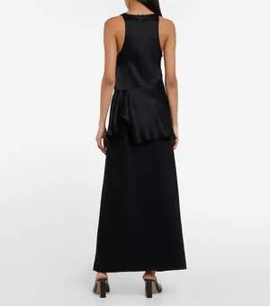 JW Anderson Asymmetrical Draped Satin Top