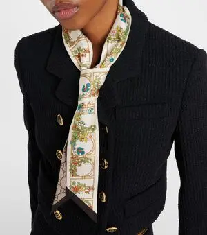 Gucci Printed Silk Twill Scarf