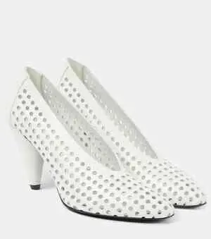 Proenza Schouler Perforated Leather Cone Pumps