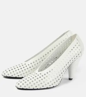 Proenza Schouler Perforated Leather Cone Pumps