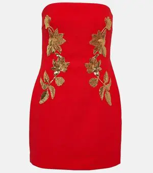 Rebecca Vallance Versailles Sequin Crepe Minidress
