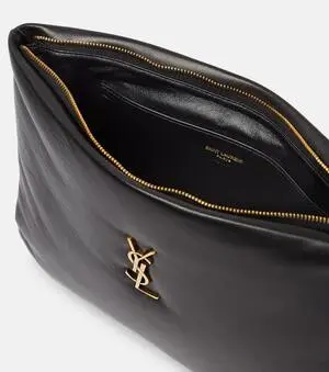 Saint Laurent Calypso Large Leather Pouch