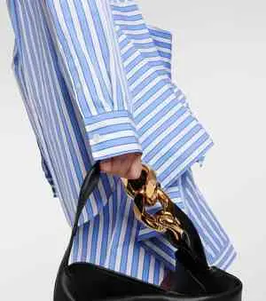JW Anderson Striped Peplum Shirt - Blue
