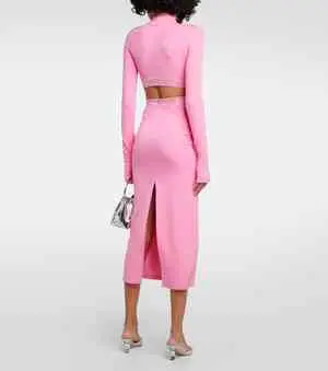 David Koma Embellished Cropped Top